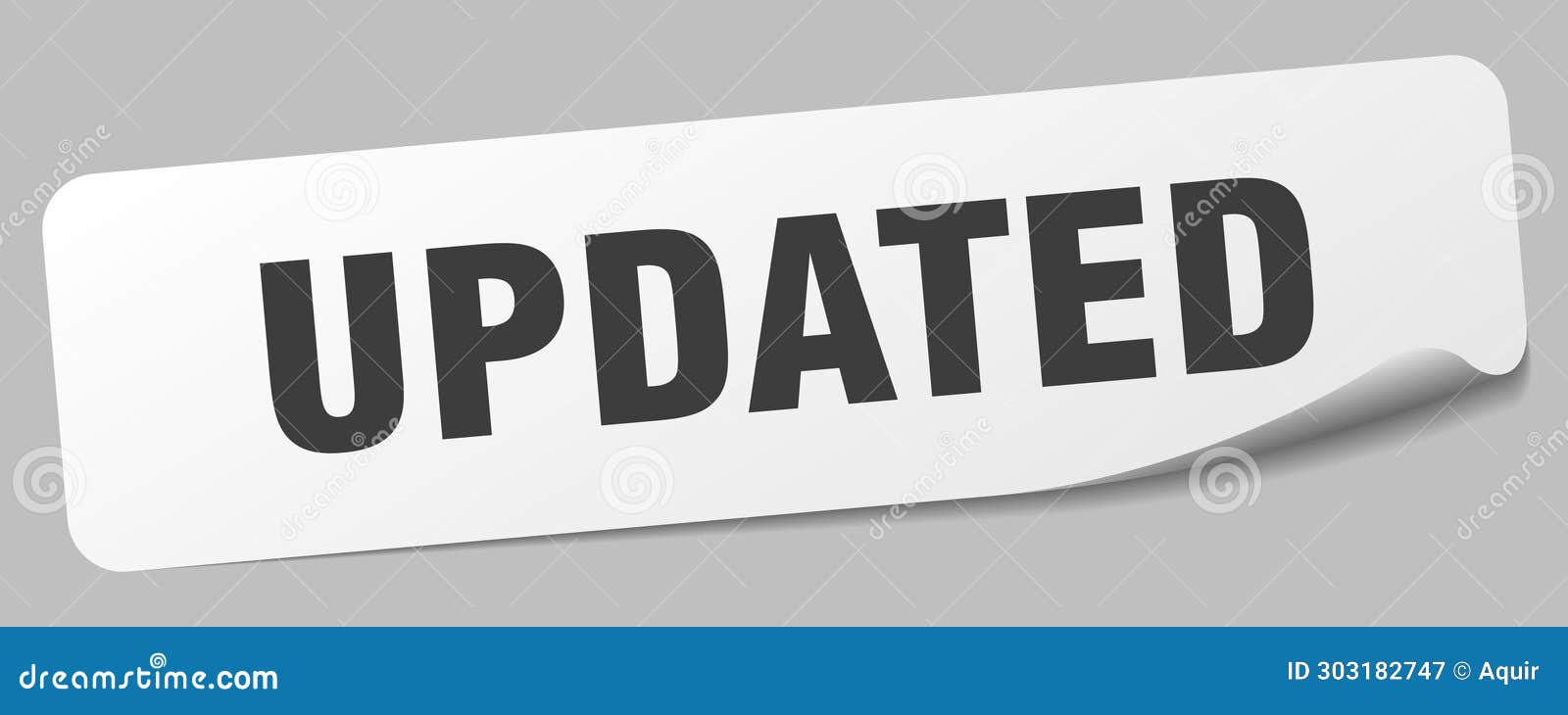 Updated Sticker. Updated Label Stock Vector - Illustration of ...
