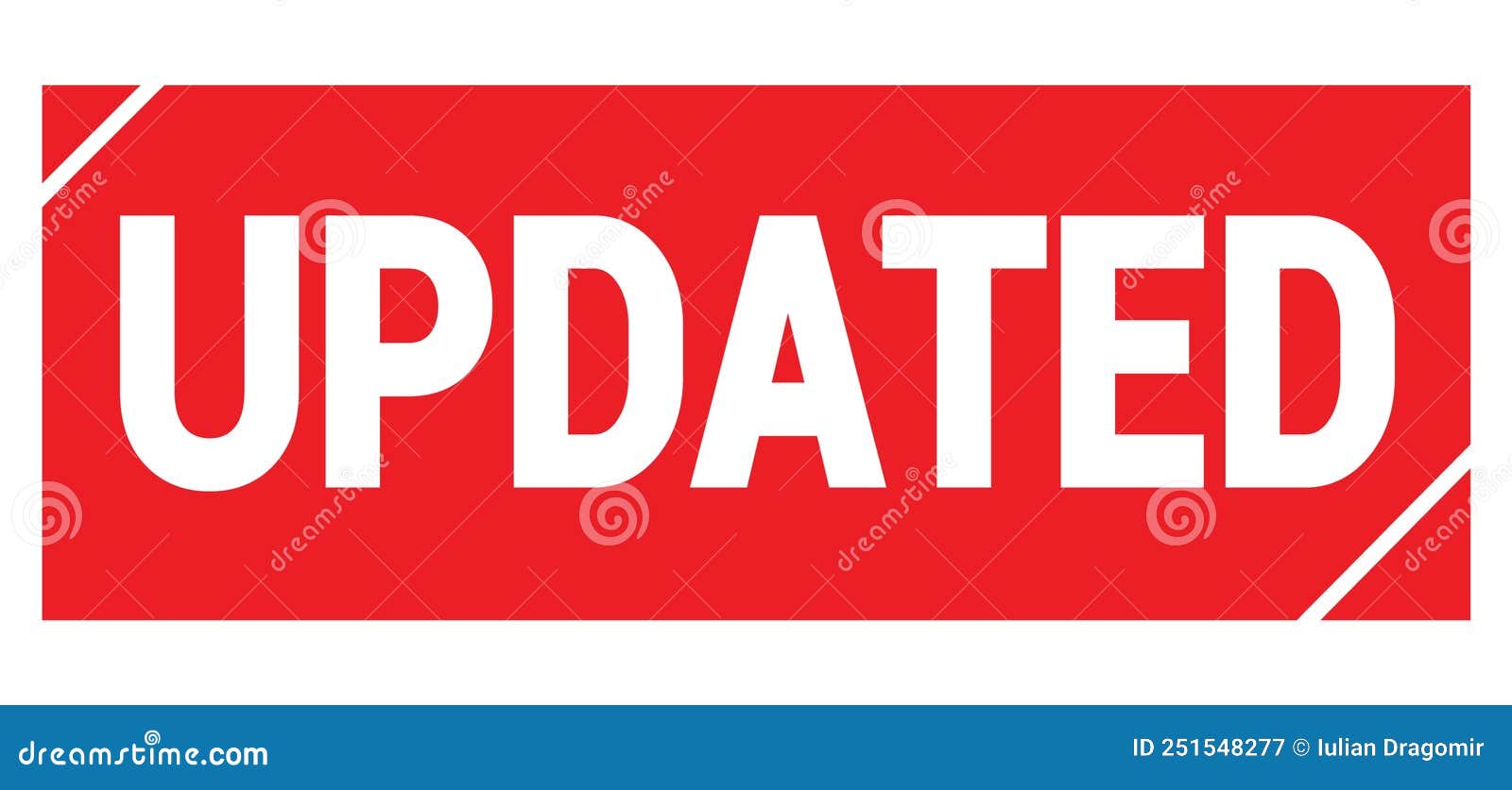 UPDATED Text Written on Red Stamp Sign Stock Illustration ...