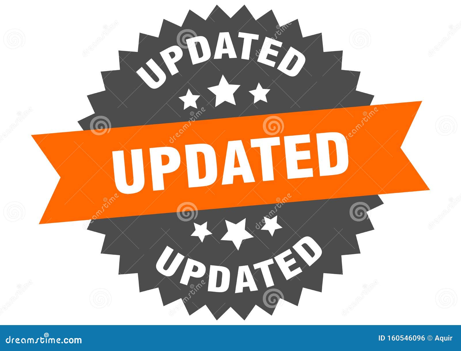 Updated stock vector. Illustration of circle, band, sign - 160546096