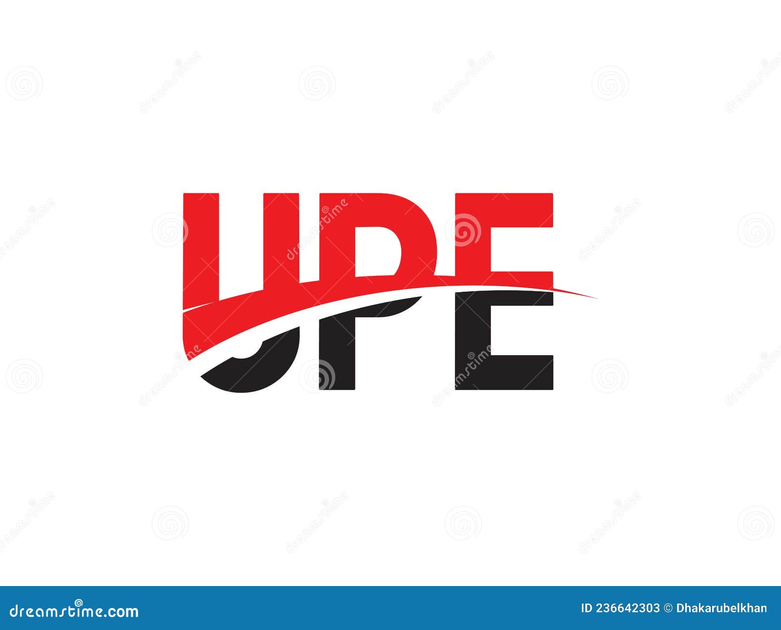 UPE Letter Initial Logo Design Vector Illustration Stock Vector ...