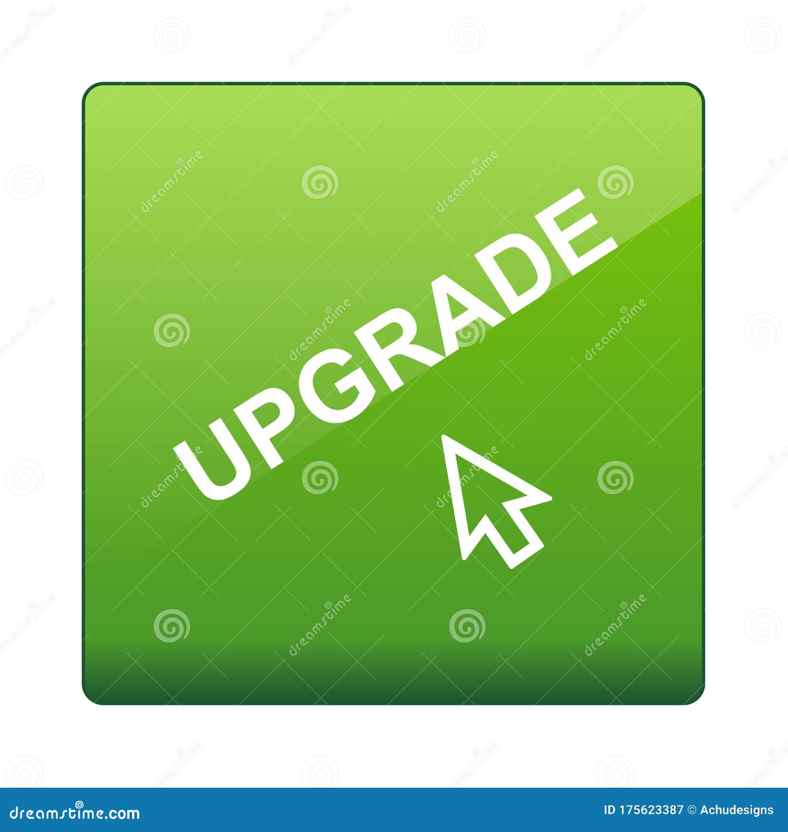 Upgrade button stock vector. Illustration of administration - 175623387