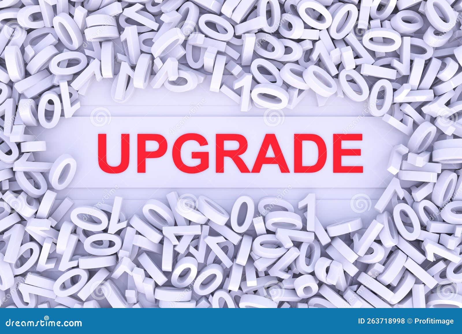 Upgrade Abstract Background with Scattered Binary Code 3D Stock ...