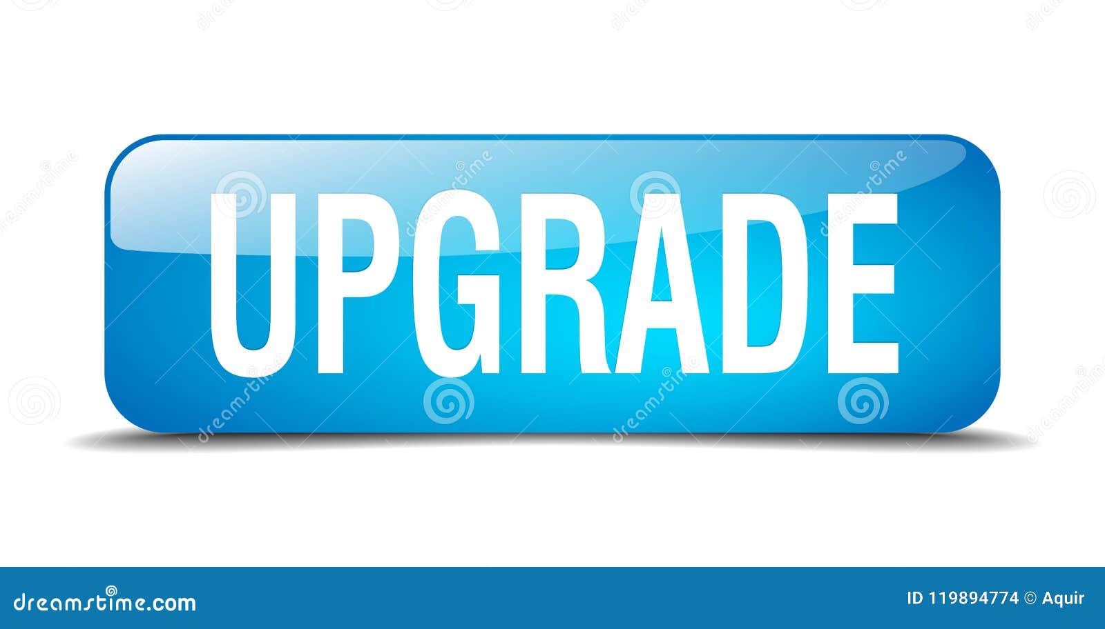 Upgrade button stock vector. Illustration of button - 119894774