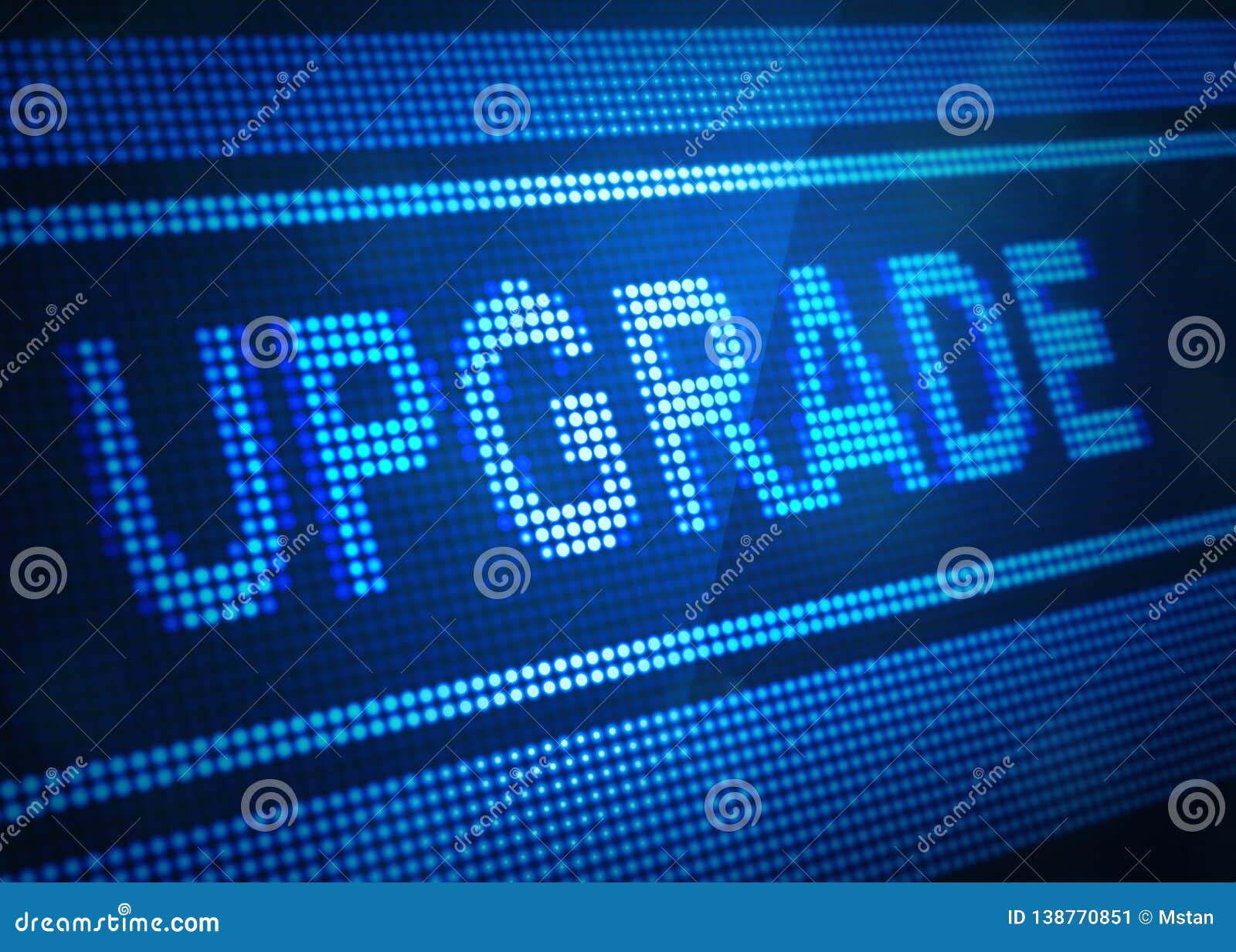 Upgrade Digital Screen 3d Illustration Stock Illustration ...