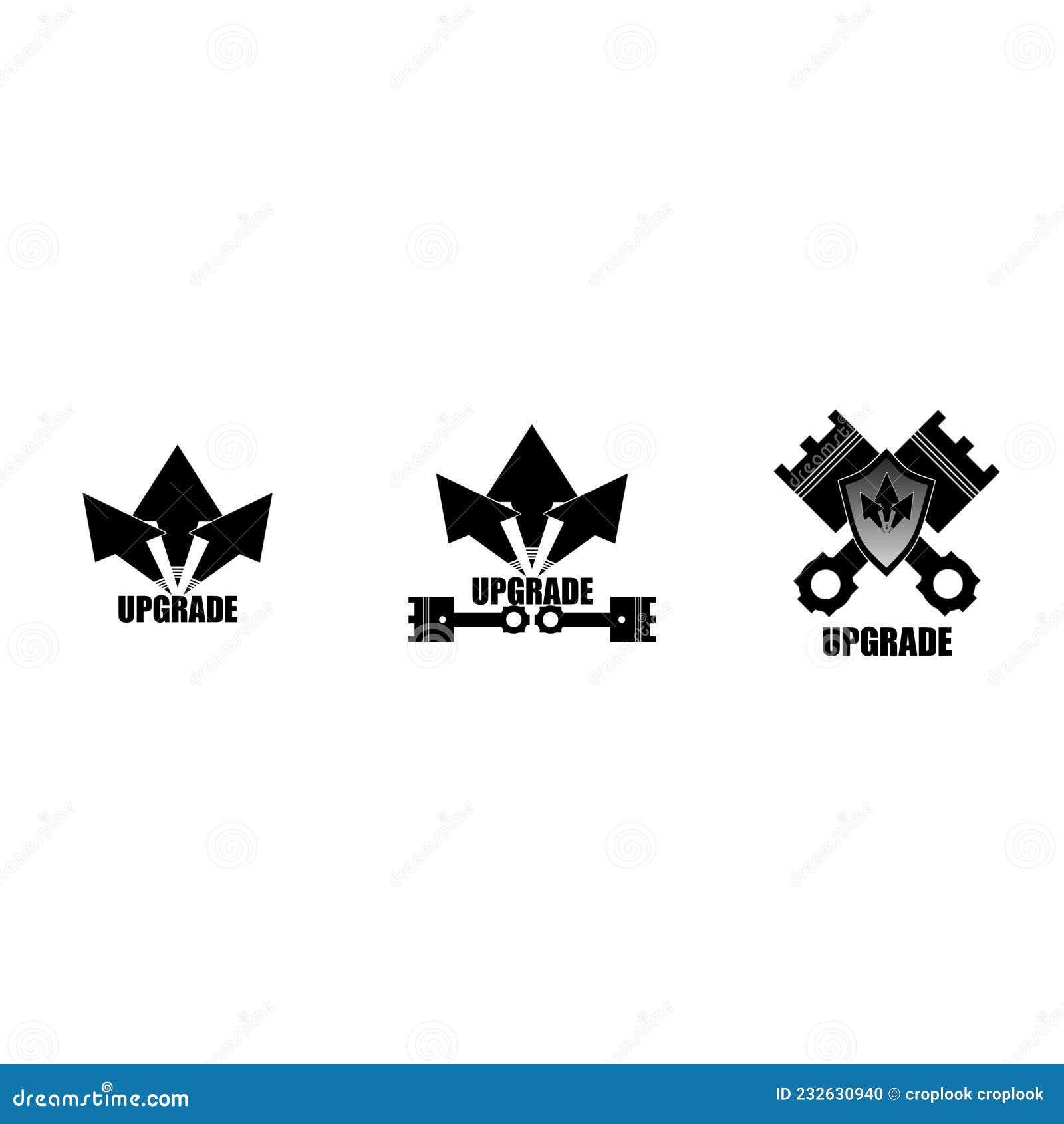 Upgrade Logo Icon, Software Improve Banner Upgrade Improve Update Badge ...