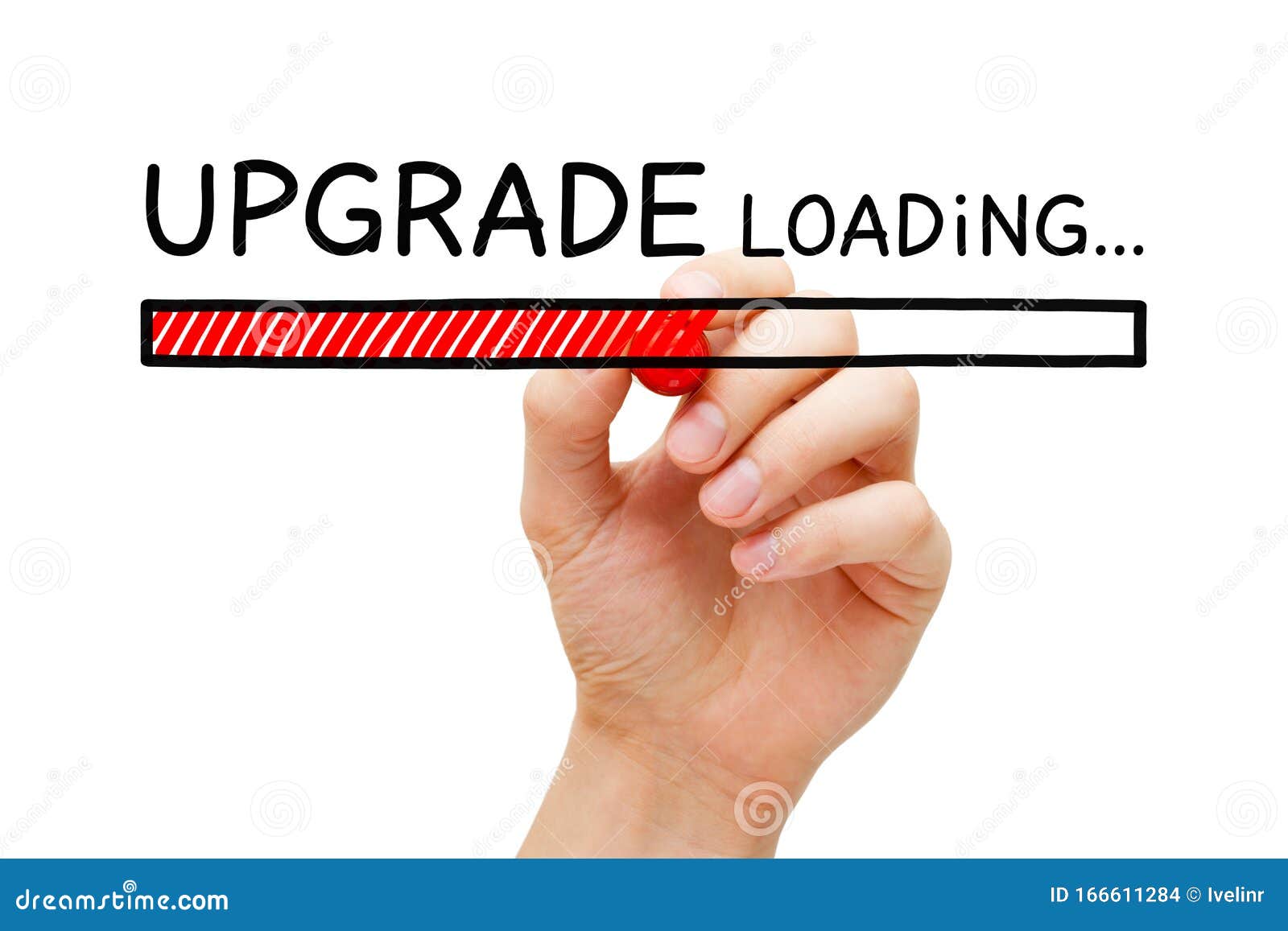 Upgrade Loading Bar Concept Stock Photo - Image of device, install ...