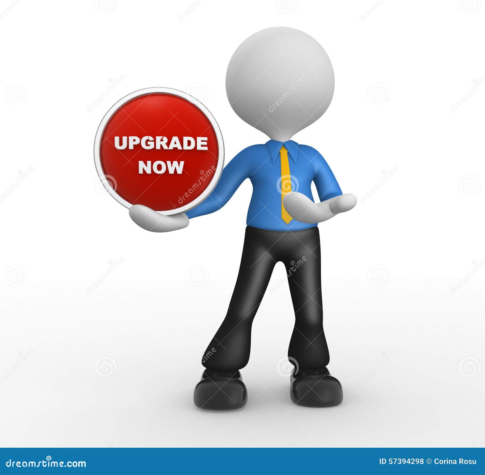 Upgrade now stock illustration. Illustration of concept - 57394298