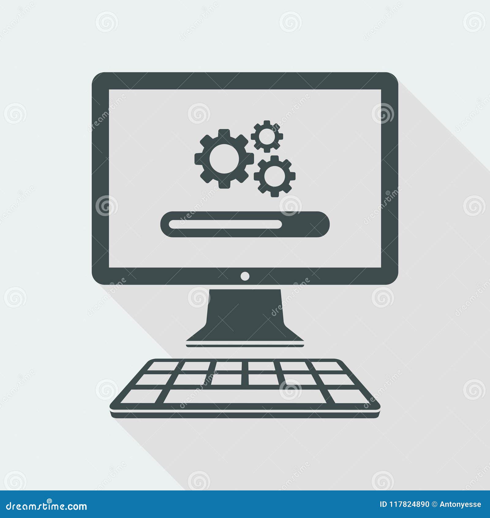 Upgrade Settings Computer Icon Stock Vector - Illustration of repeat ...