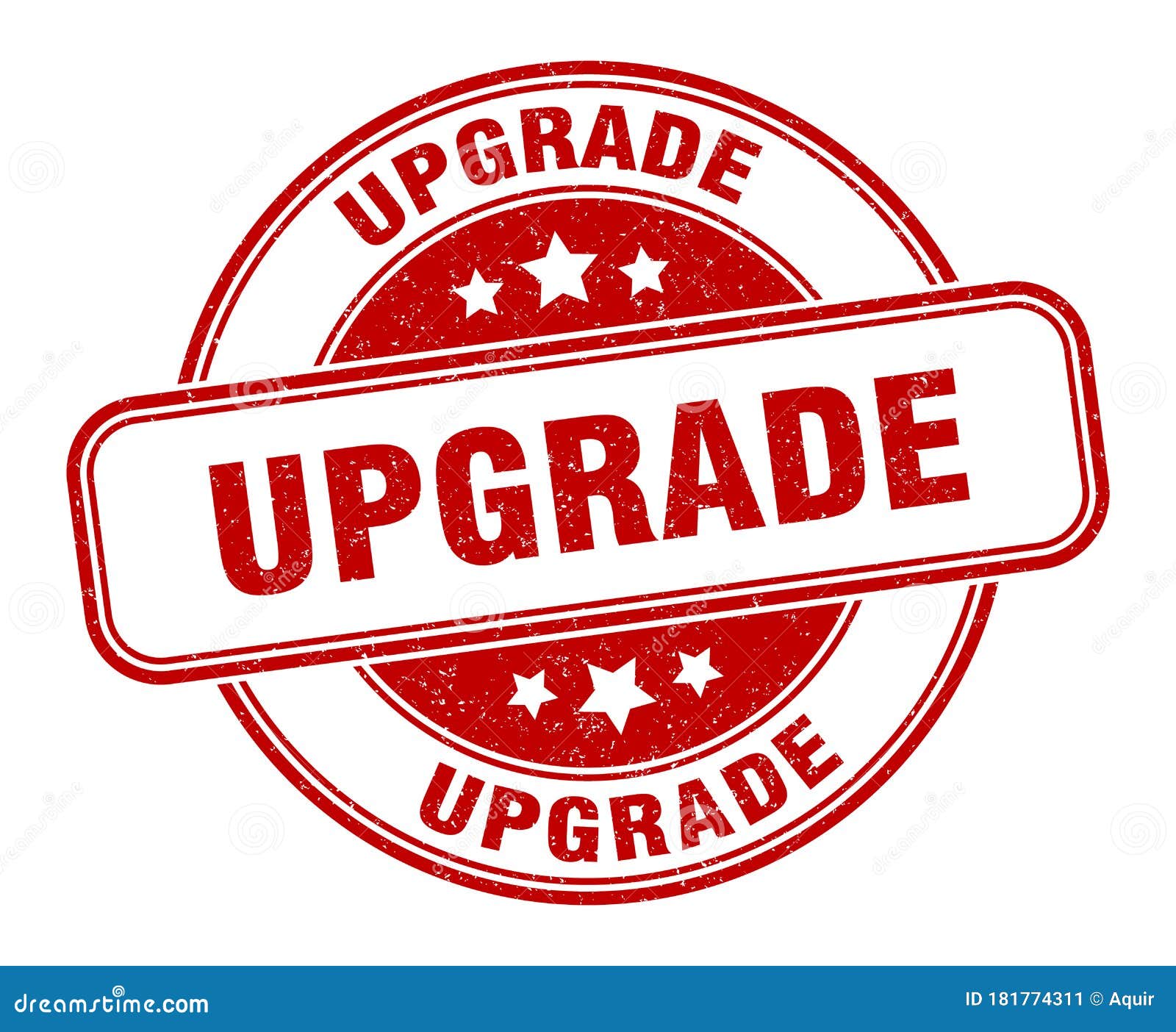 Upgrade Stamp. Upgrade Round Grunge Sign Stock Vector - Illustration of ...