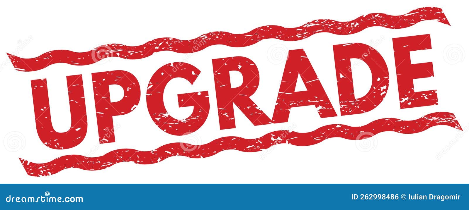 UPGRADE Text on Red Lines Stamp Sign Stock Illustration - Illustration ...