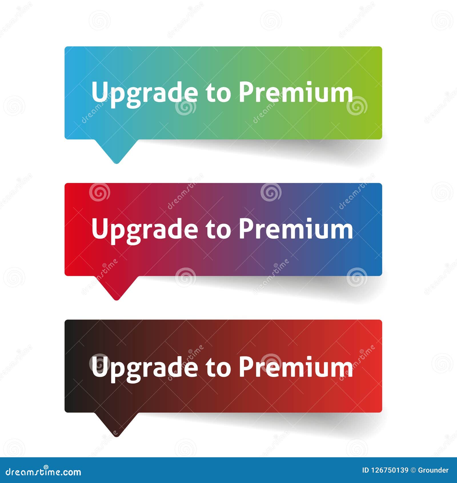 Upgrade To Premium. Call To Action Button Stock Vector - Illustration ...