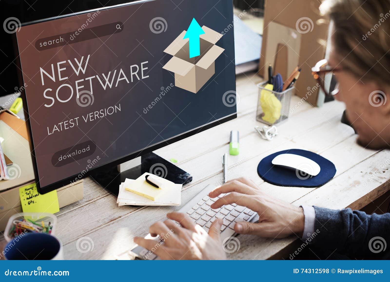 Upgrade Update New Version Better Graphics Concept Stock Photo - Image ...