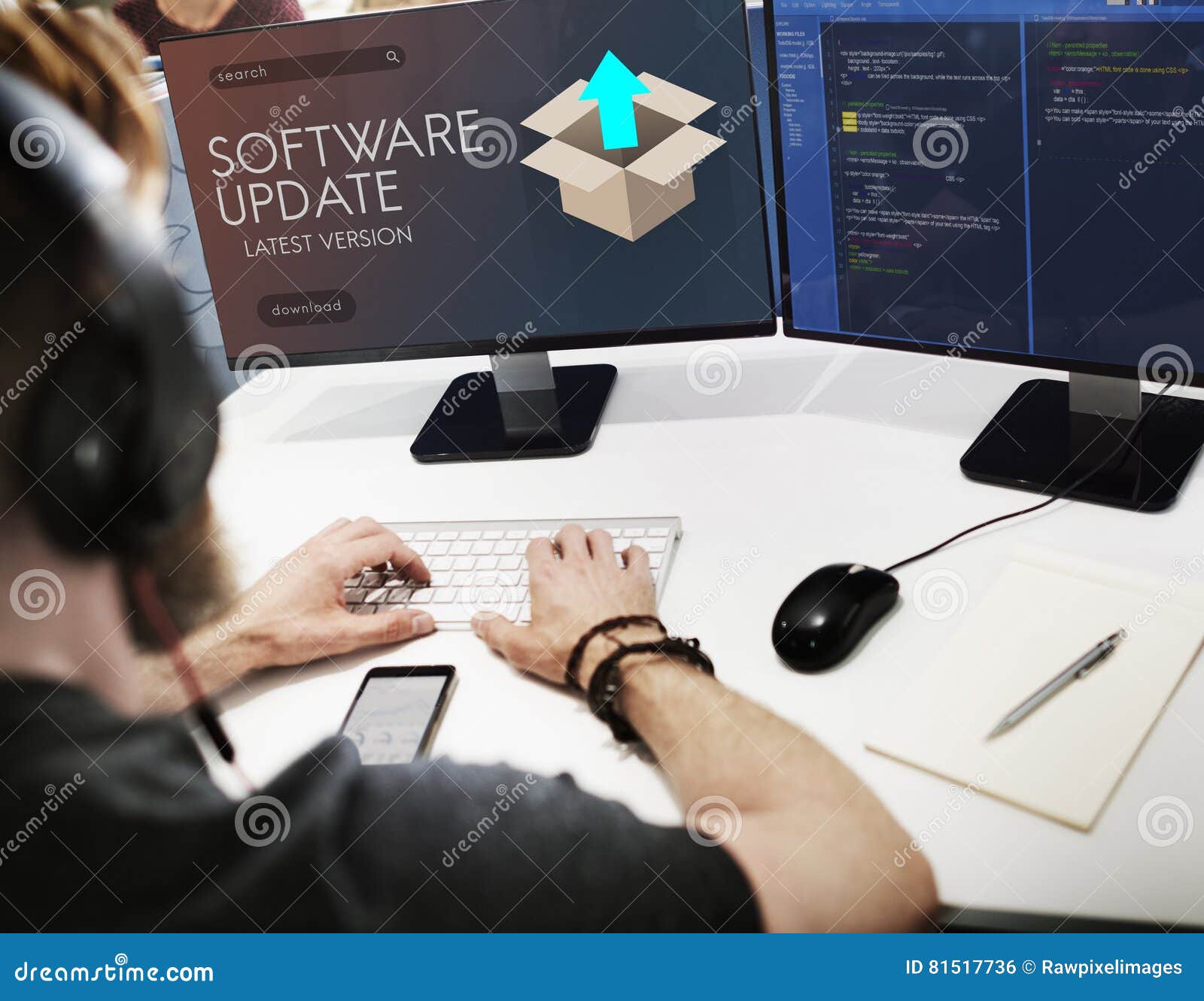 Upgrade Update New Version Better Graphics Concept Stock Photo - Image ...