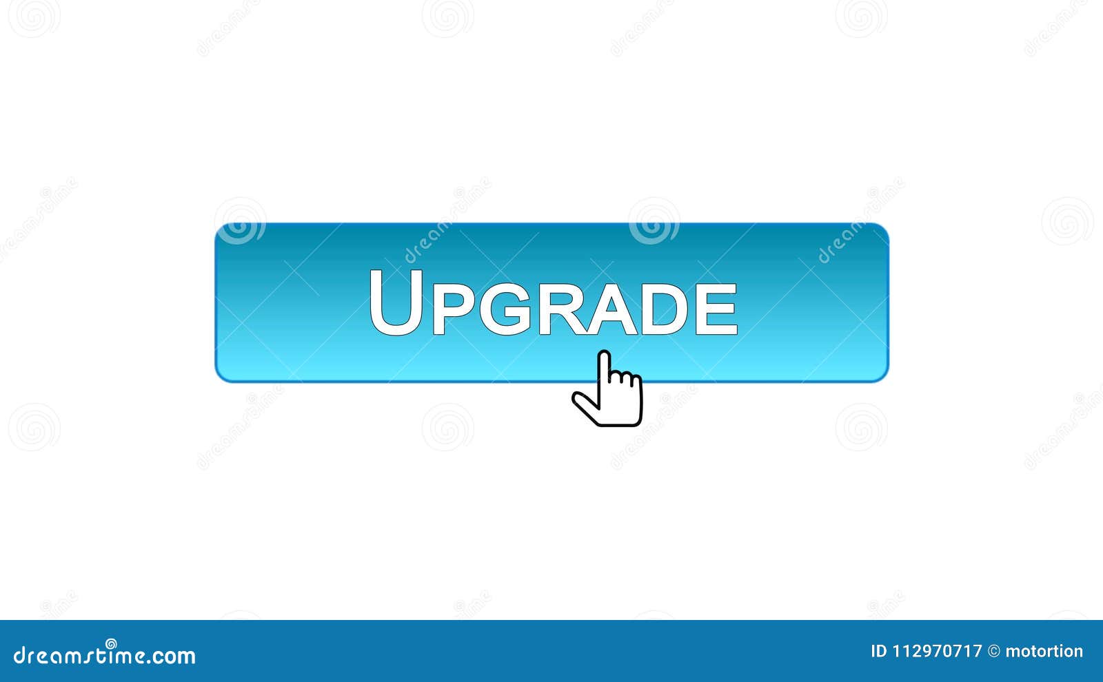 Upgrade Web Interface Button Clicked with Mouse Cursor, Blue Color, Update Stock Illustration ...