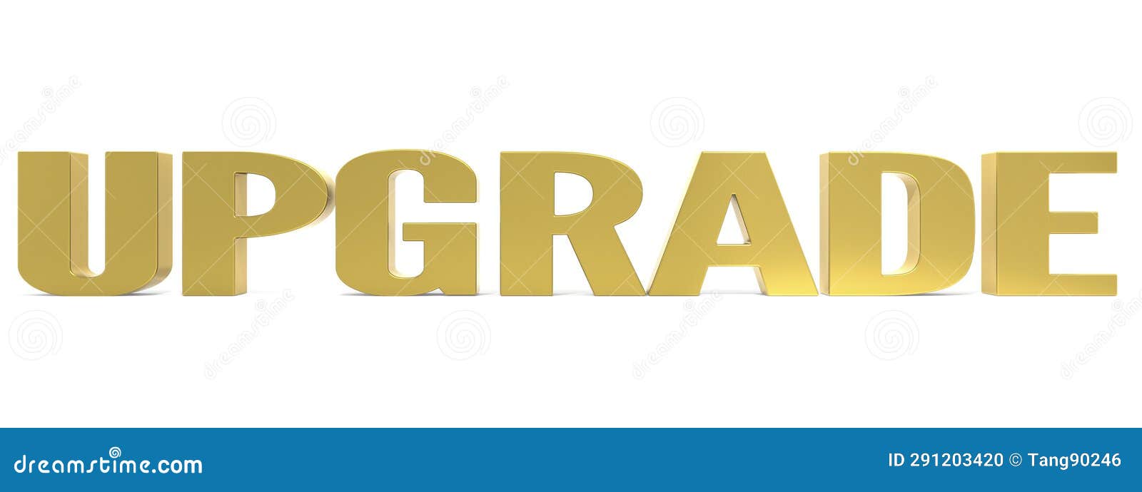 Upgrade Word in Golden Color Stock Illustration - Illustration of ...