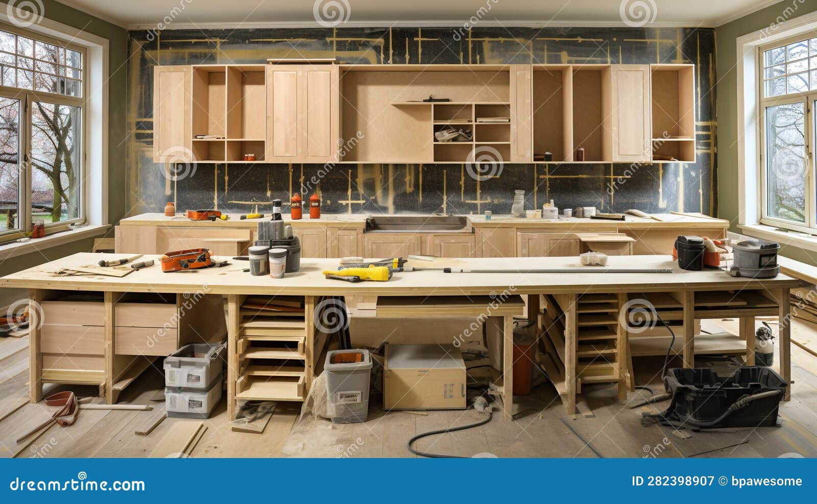 Upgrading a Kitchen, Construction and Renovation Journey with Tools and ...