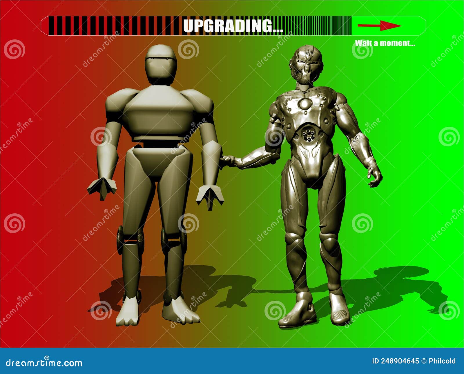 Upgrading Operating System Royalty-Free Stock Photo | CartoonDealer.com ...