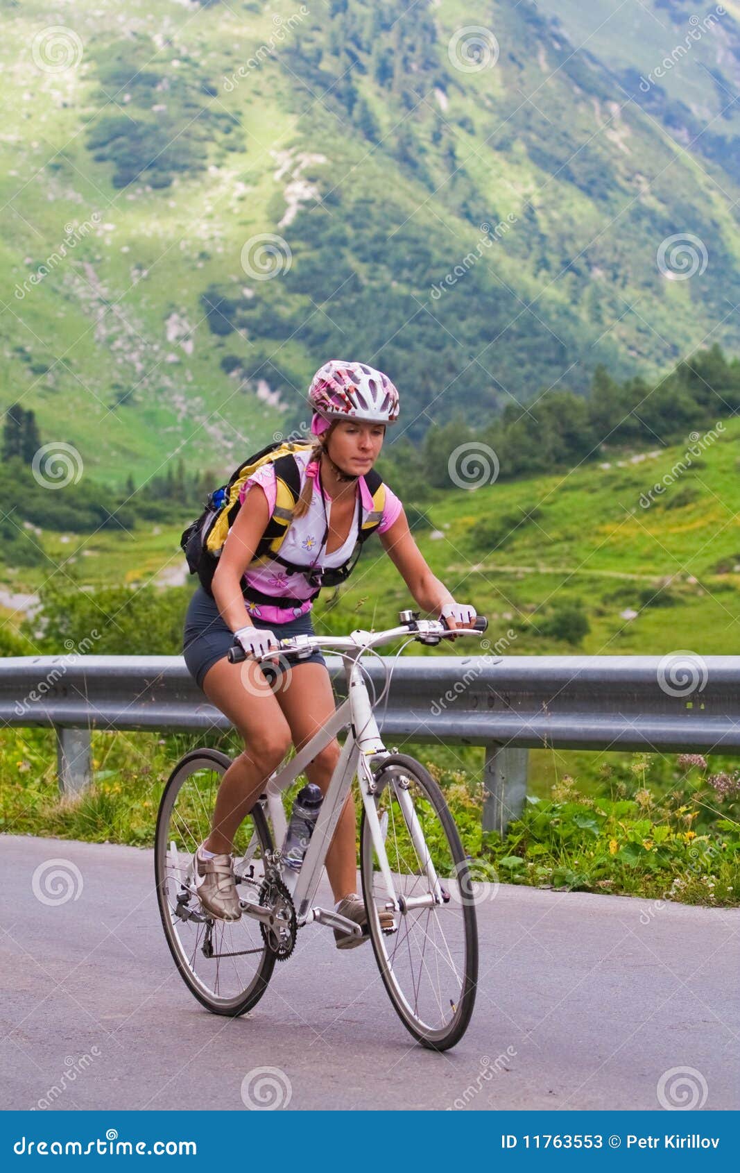 Uphill on a bicycle stock image. Image of cycling, nature - 11763553