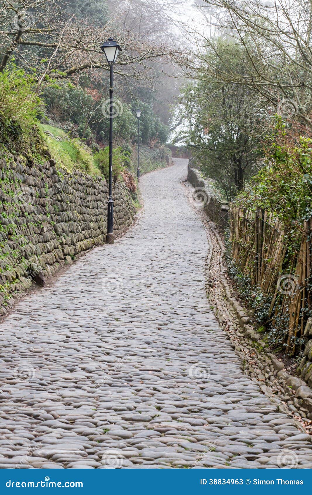 Uphill stock image. Image of cobble, trip, slip, devon - 38834963