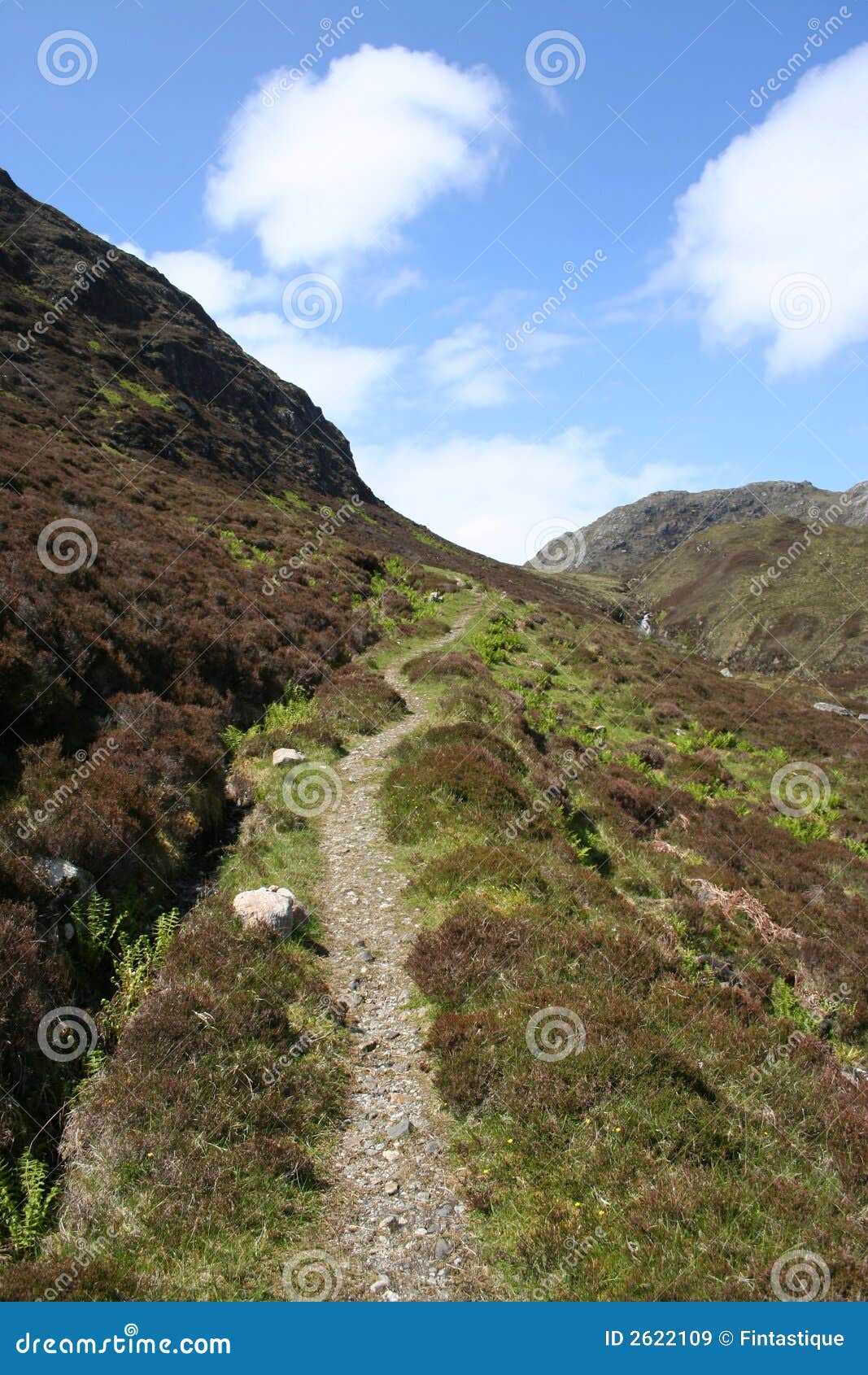 Uphill walking path stock image. Image of trail, slope - 2622109