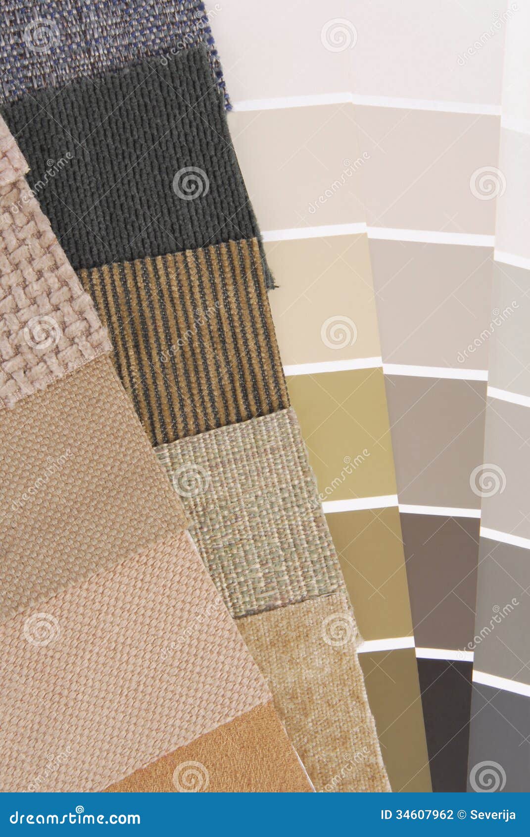 Upholstery Tapestry Color Selection Stock Photo - Image of material ...