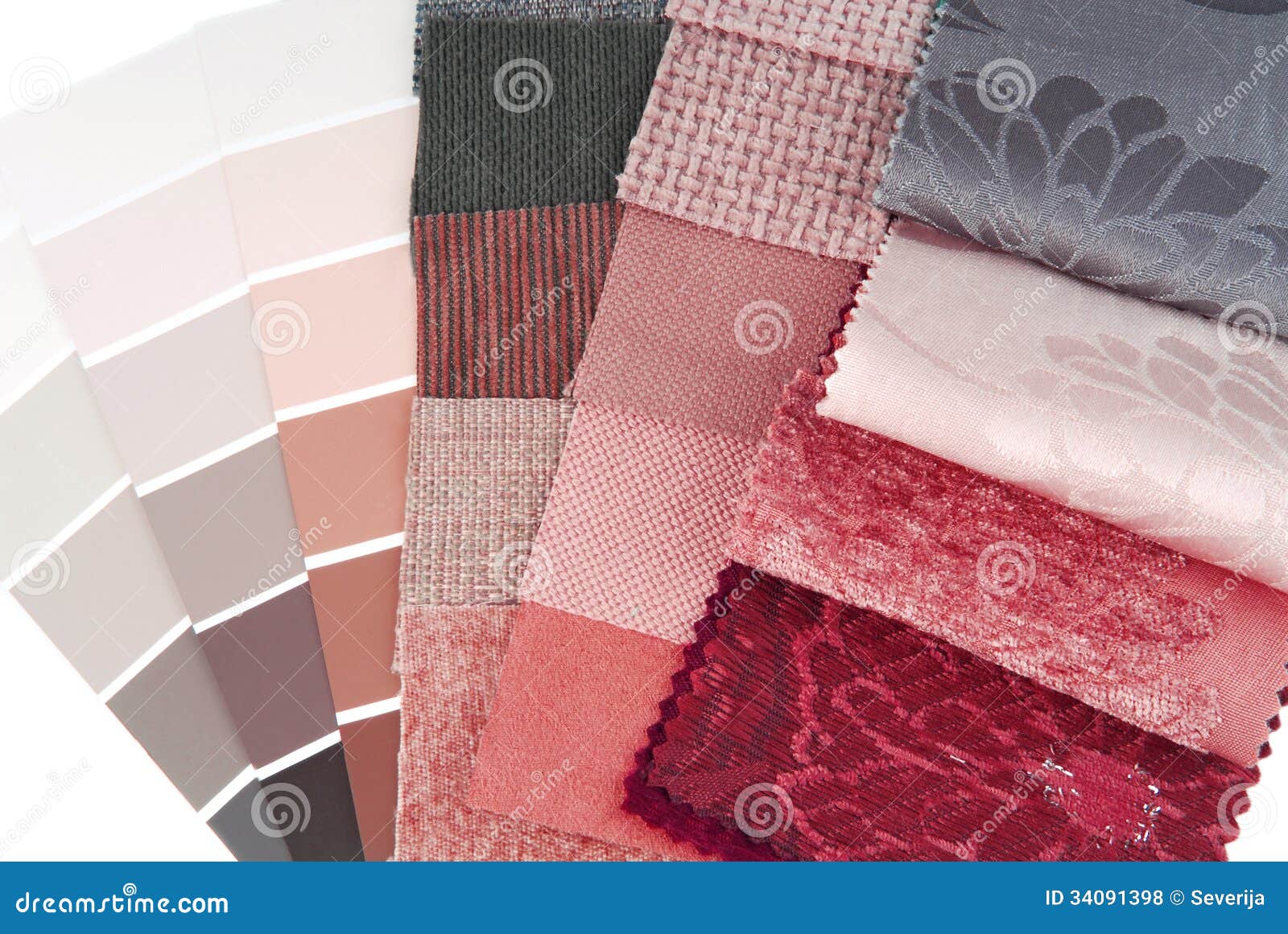 Upholstery Tapestry and Curtain Color Selection Stock Photo - Image of ...