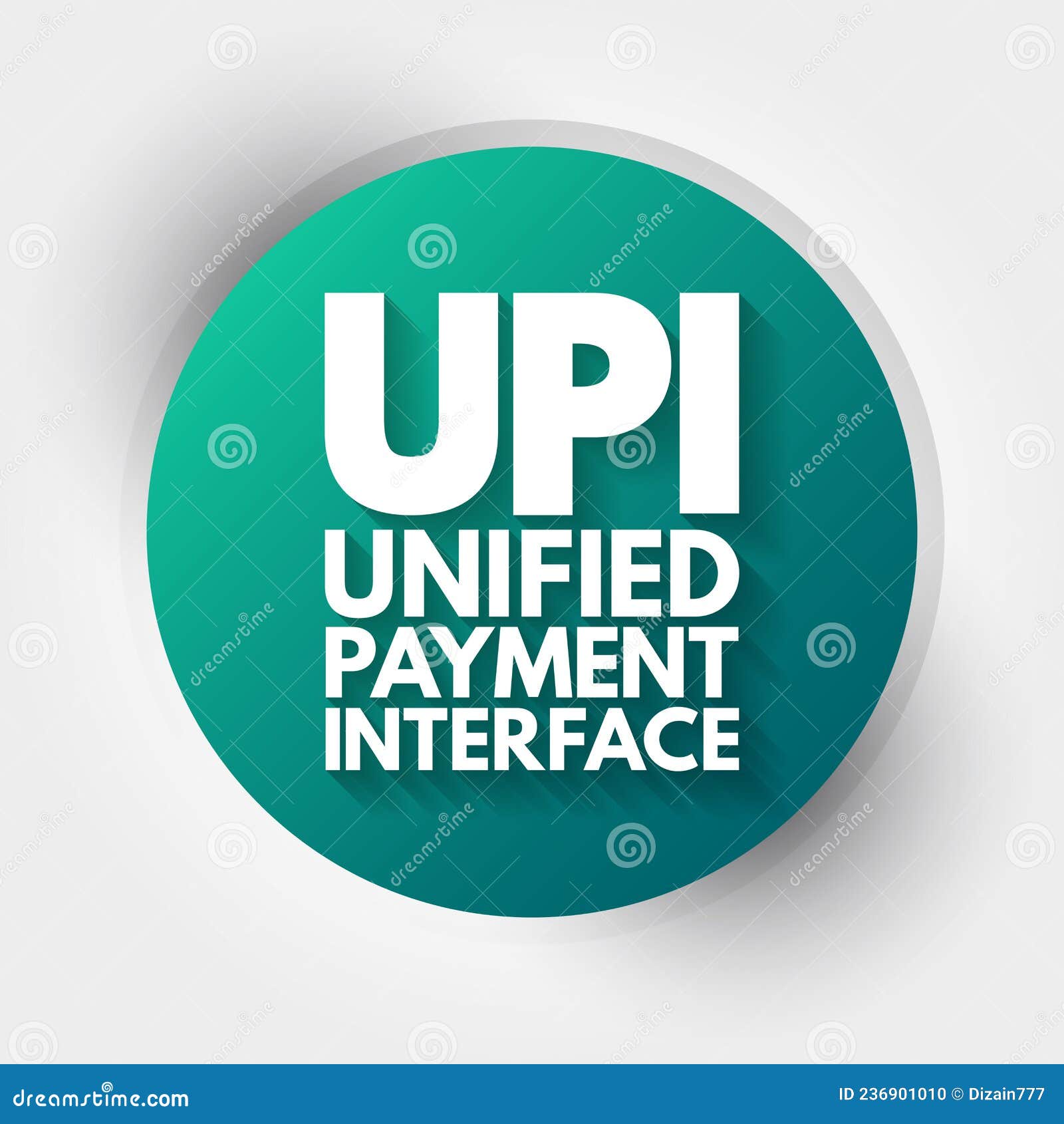 Upi Unified Payment Interface Concept With Big Word Or Text And Team ...