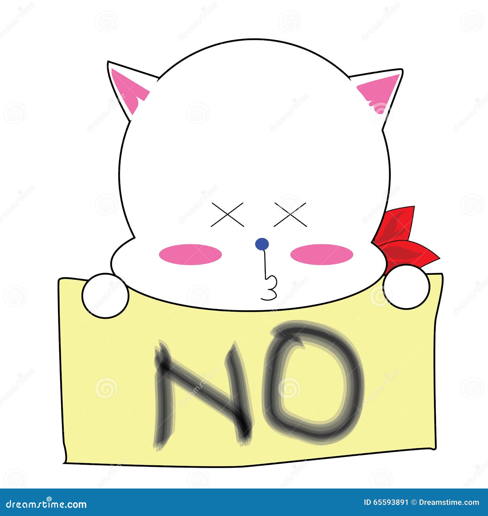 Upin says No stock vector. Illustration of cute, upin - 65593891