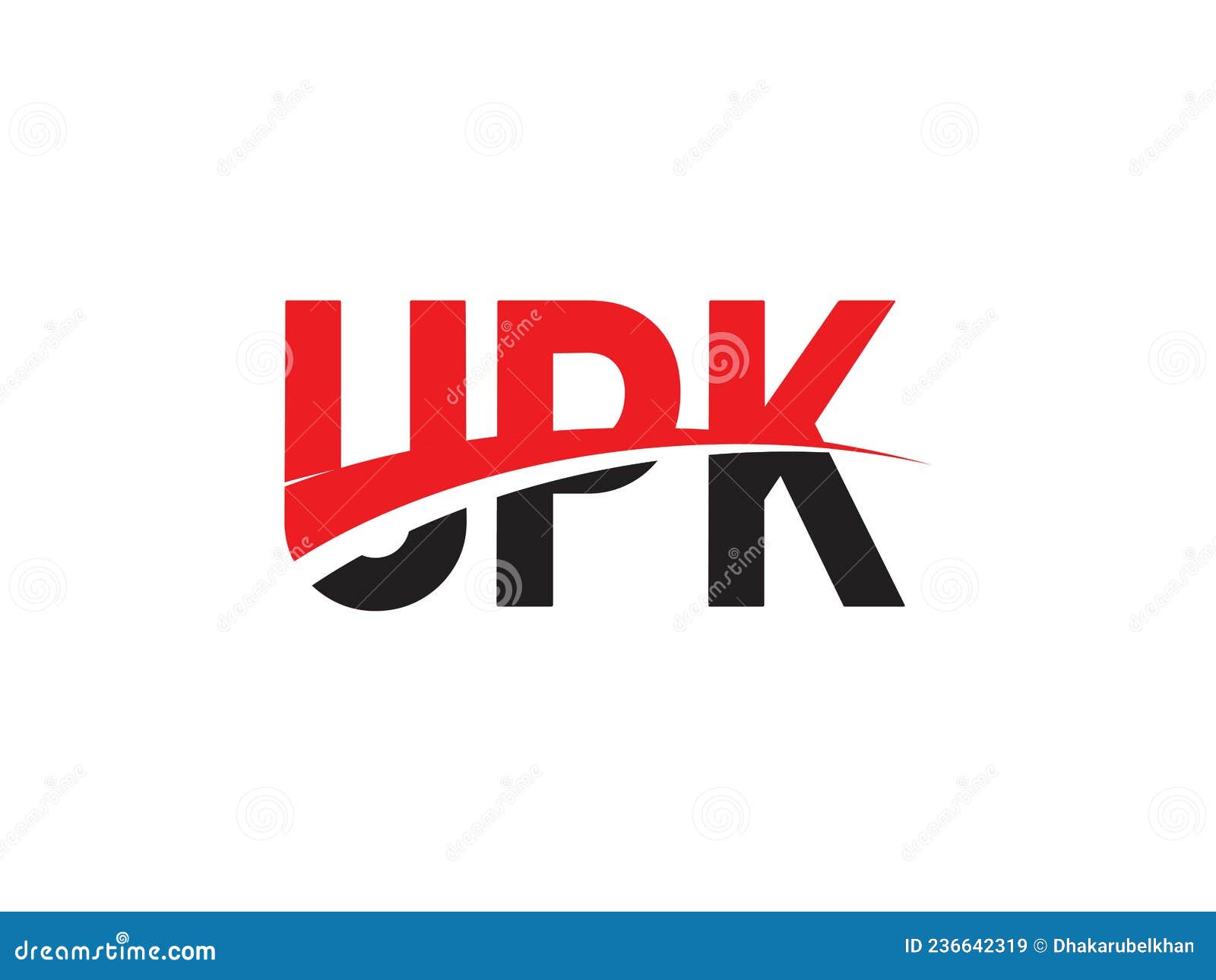 UPK Letter Initial Logo Design Vector Illustration Stock Vector ...
