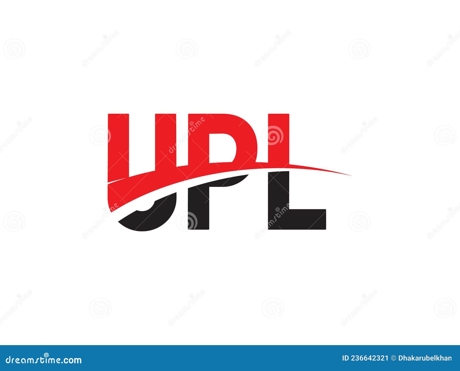 UPL Letter Initial Logo Design Vector Illustration Stock Vector ...