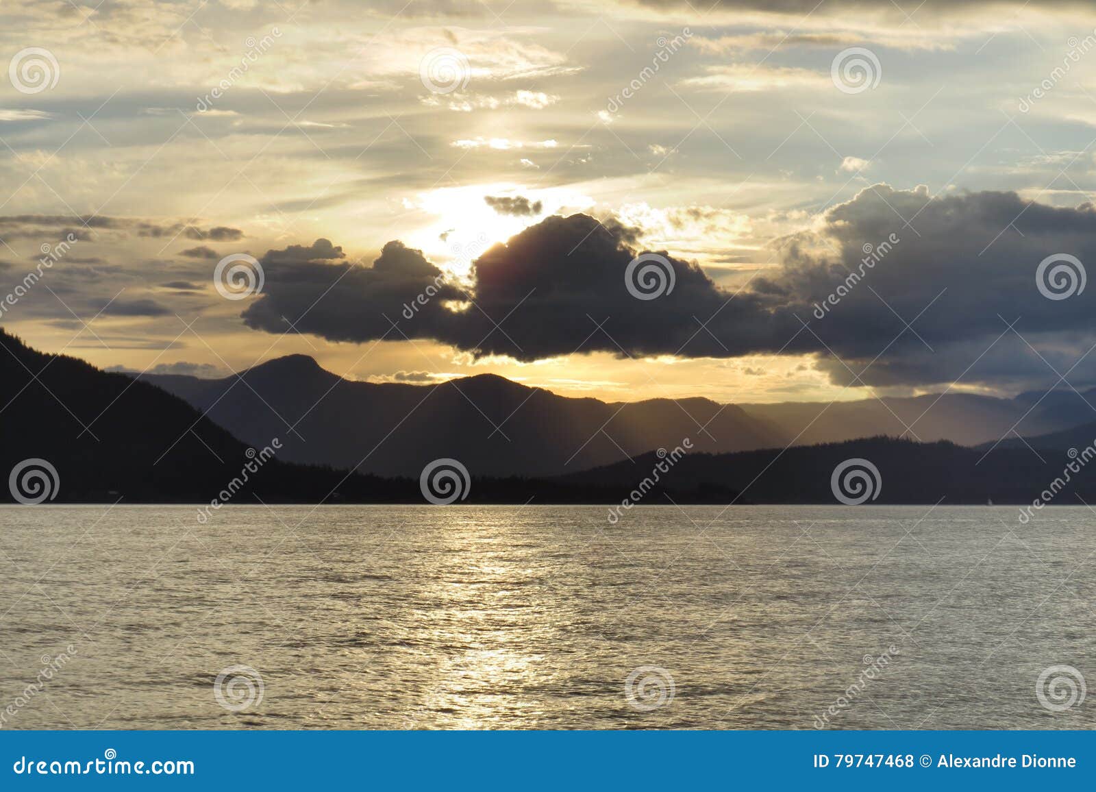 Uplifting Sunset with Bright Beams of Light Stock Photo - Image of ...
