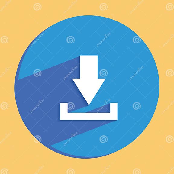 Upload Button Flat Icon Button Vector Stock Vector - Illustration of ...