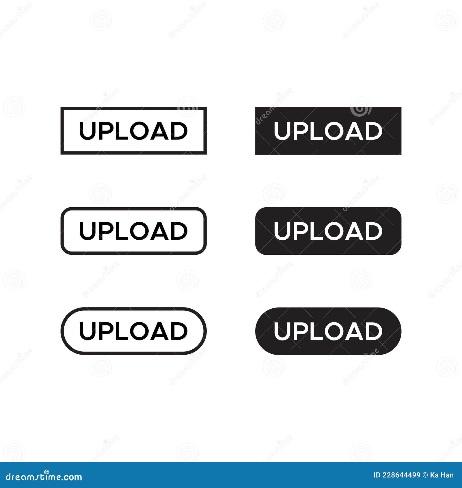 Upload Button Icon Vector Set Collection Stock Vector - Illustration of ... Upload Button Icon Vector Set Collection Stock Vector - Illustration of ...
