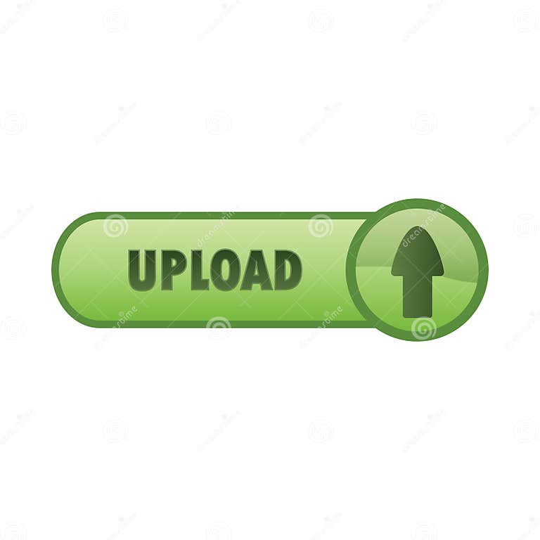 Upload Button. Vector Illustration Decorative Design Stock Vector ...