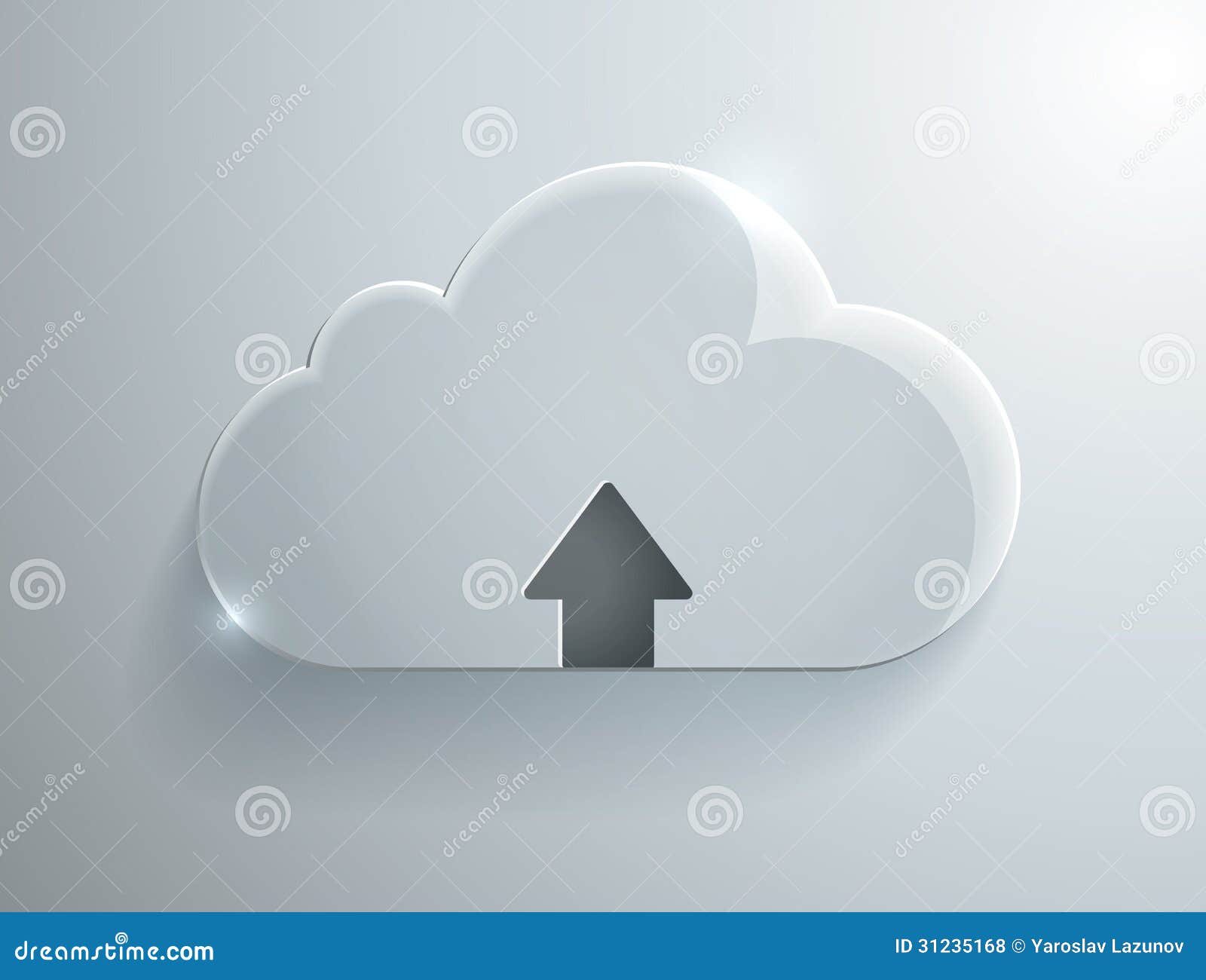 Upload Cloud Icon Up Load Server Data Storage Backup Internet Connection Shape Vector Clipart ...