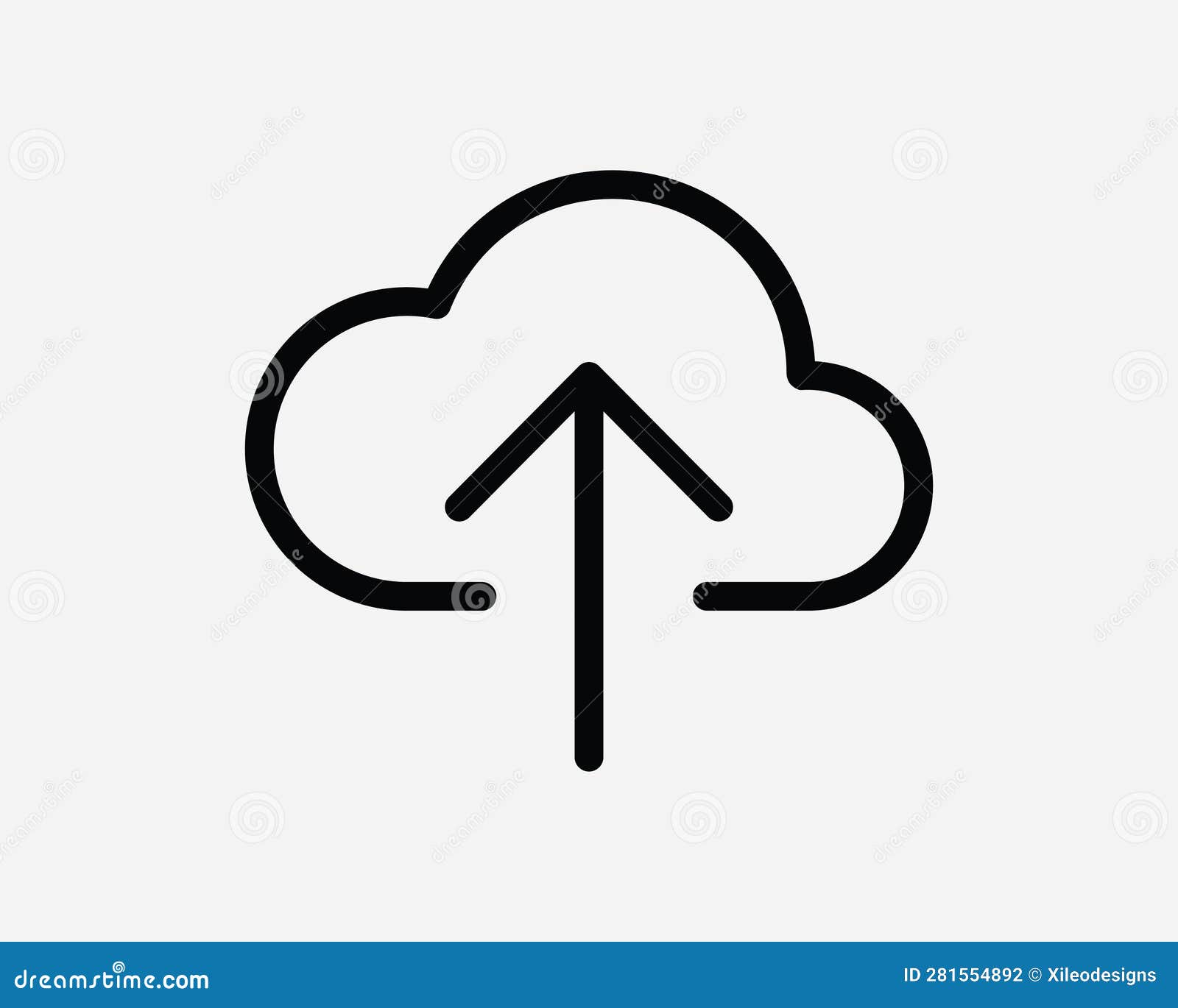 Upload Cloud Icon. Up Arrow Server Storage Data Computer Network ...