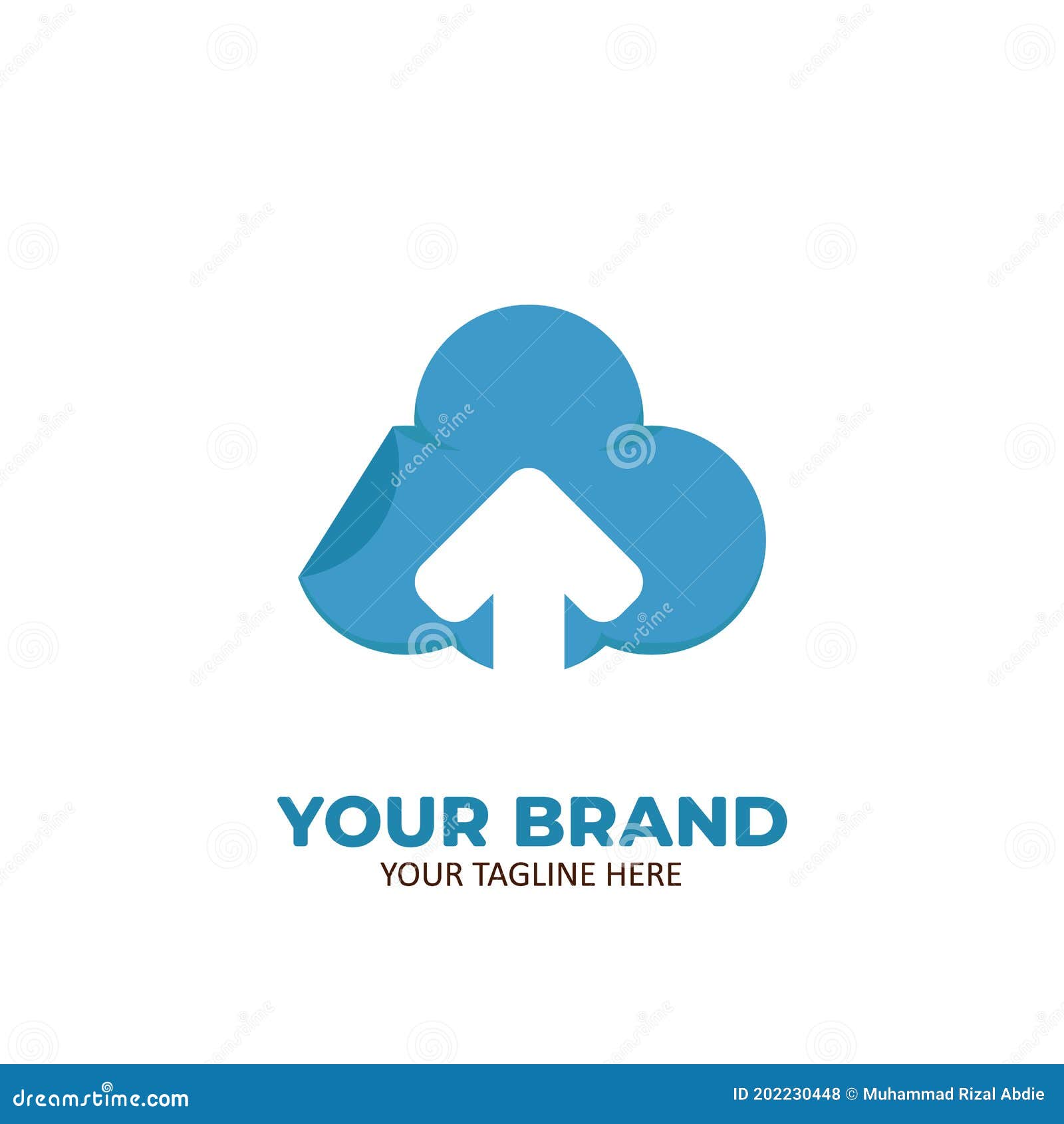 Upload Cloud Note Logo Icon Simple Cute Stock Vector - Illustration of ...