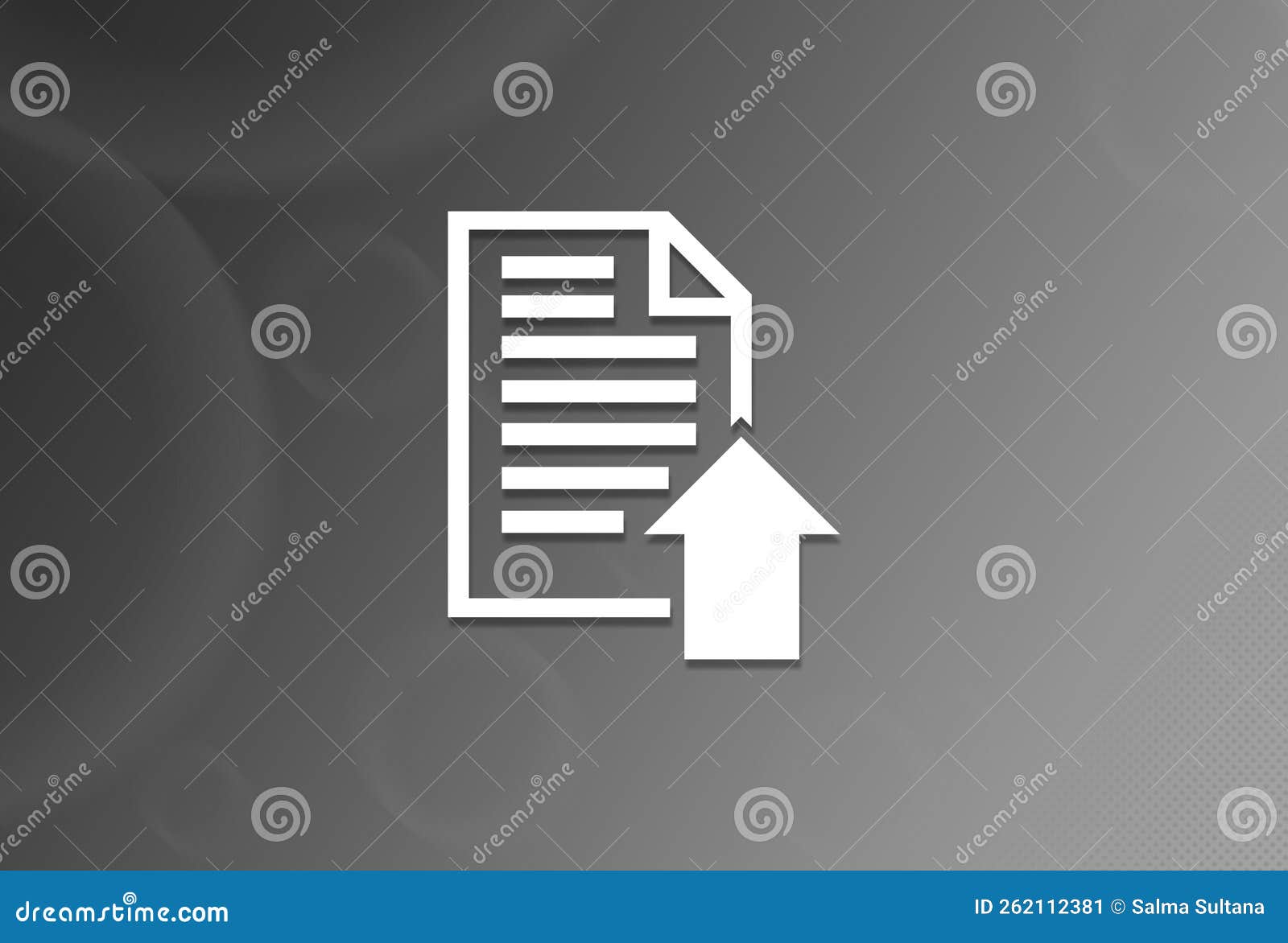 Upload document icon stock illustration. Illustration of computer ...
