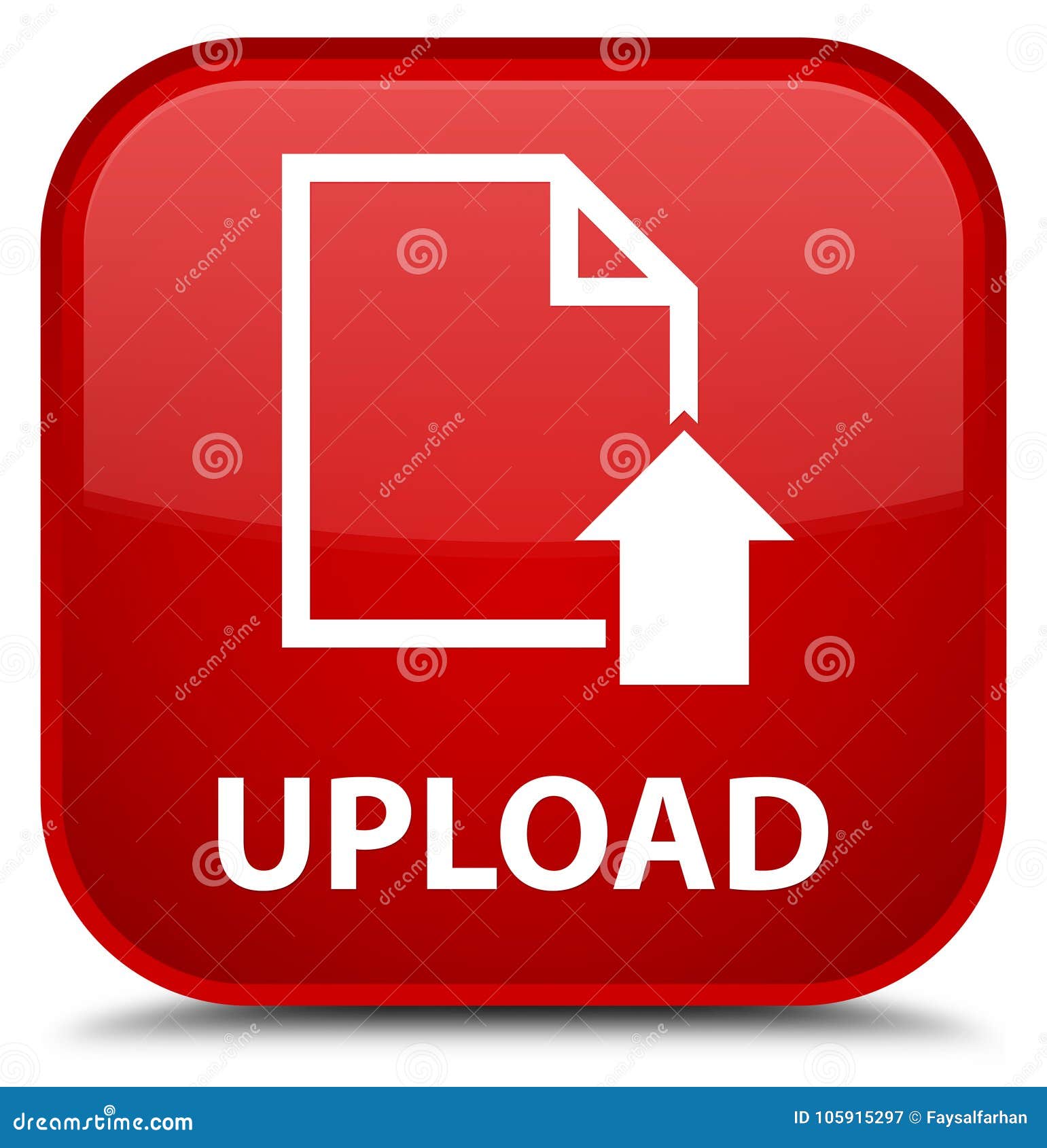 Upload (document Icon) Special Red Square Button Stock Illustration ... Upload (document Icon) Special Red Square Button Stock Illustration ...