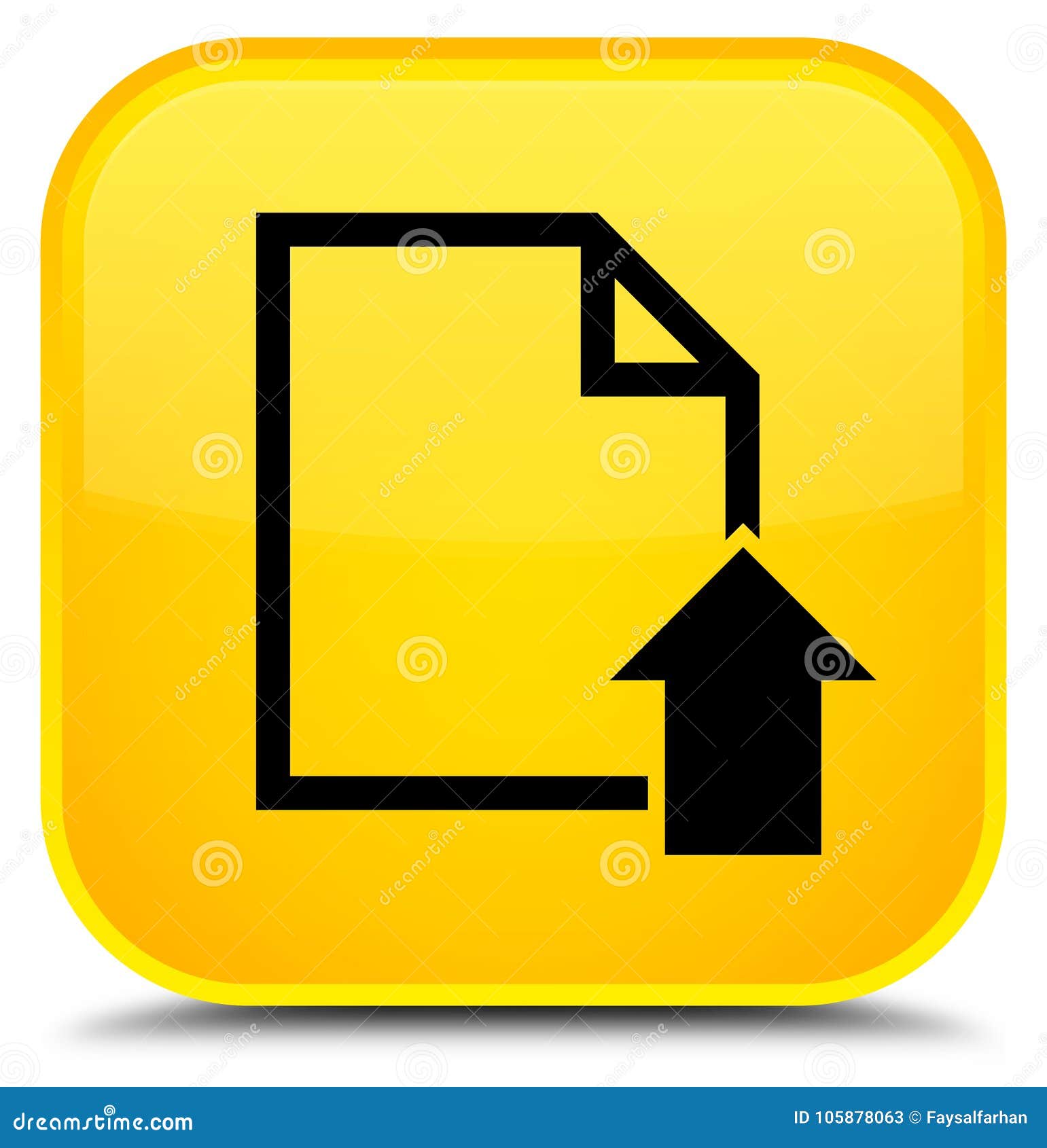 Upload Document Icon Yellow Stock Illustrations – 1,132 Upload Document ...