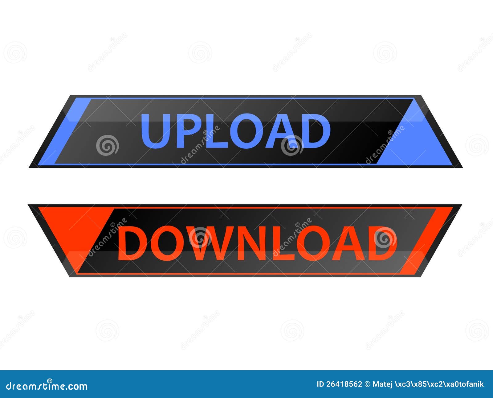 Upload Download stock illustration. Illustration of energy - 26418562