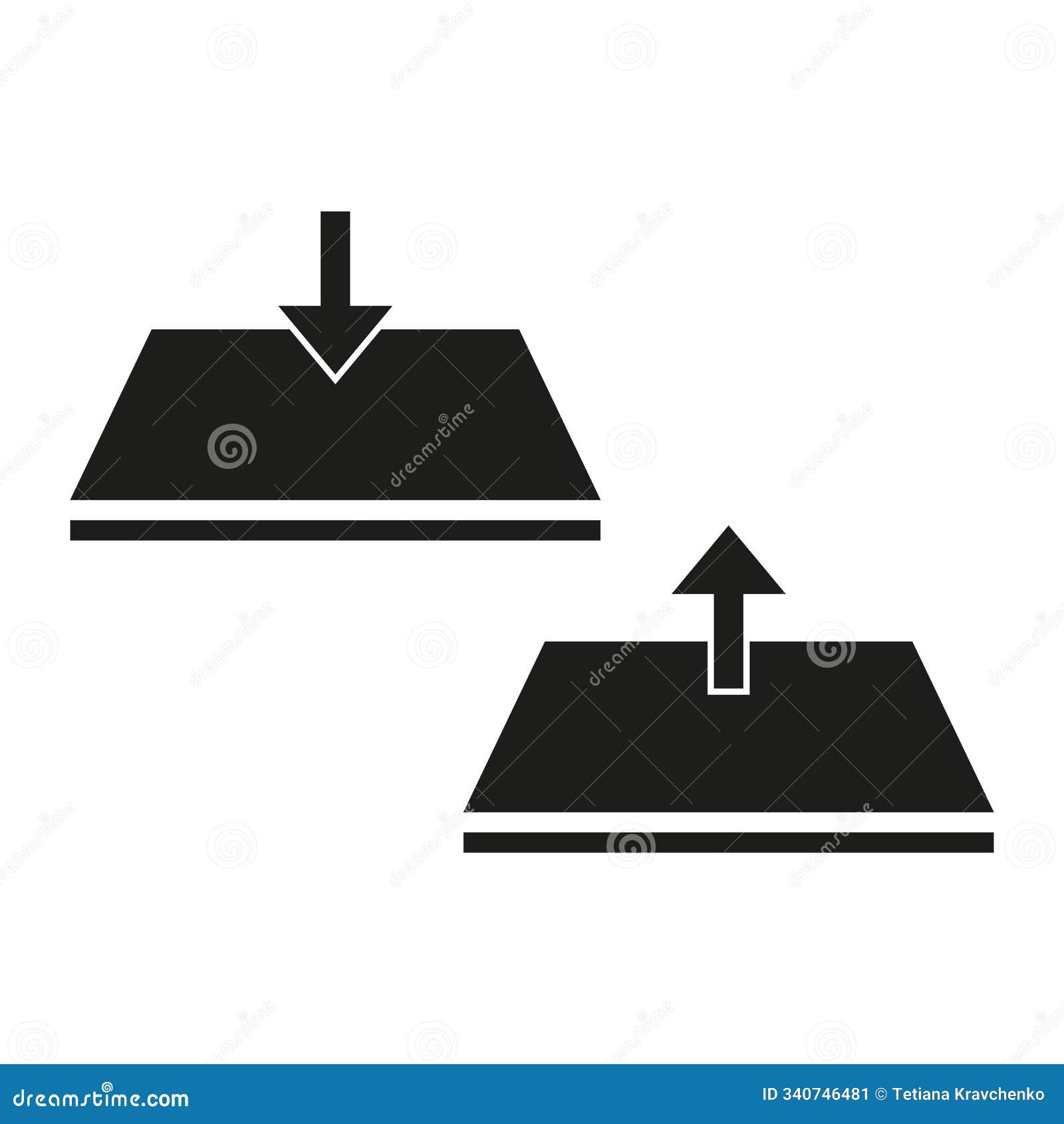 Upload Download Icons. Data Transfer Symbol. Arrow Vector Set. Digital ...