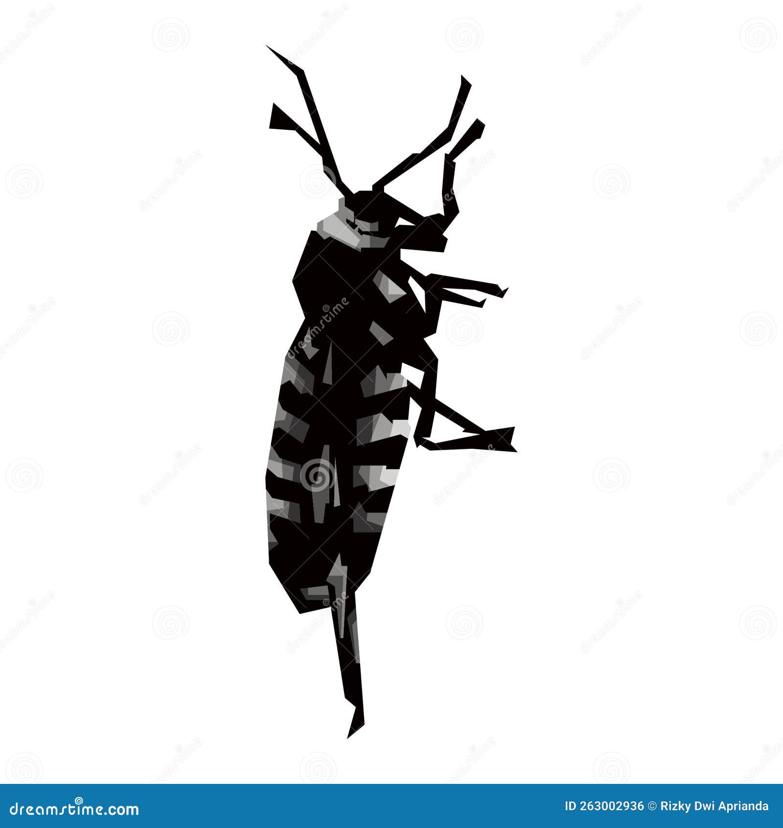 Plant Pest Green Peach Aphid. Drawing Illustration. Royalty-Free ...