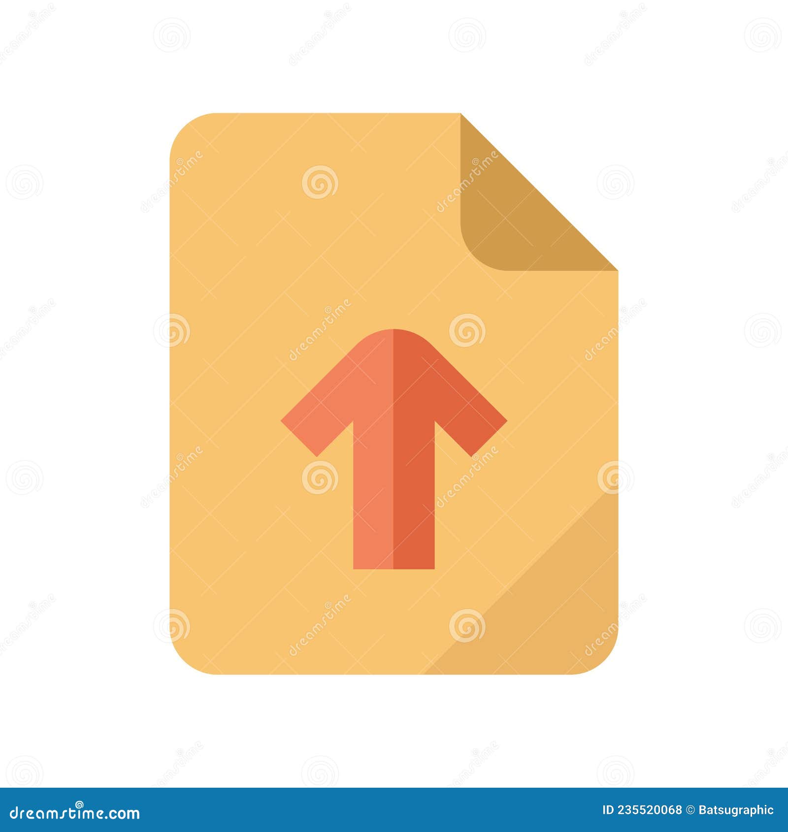 Upload File Flat Clipart Vector Illustration Stock Vector ...