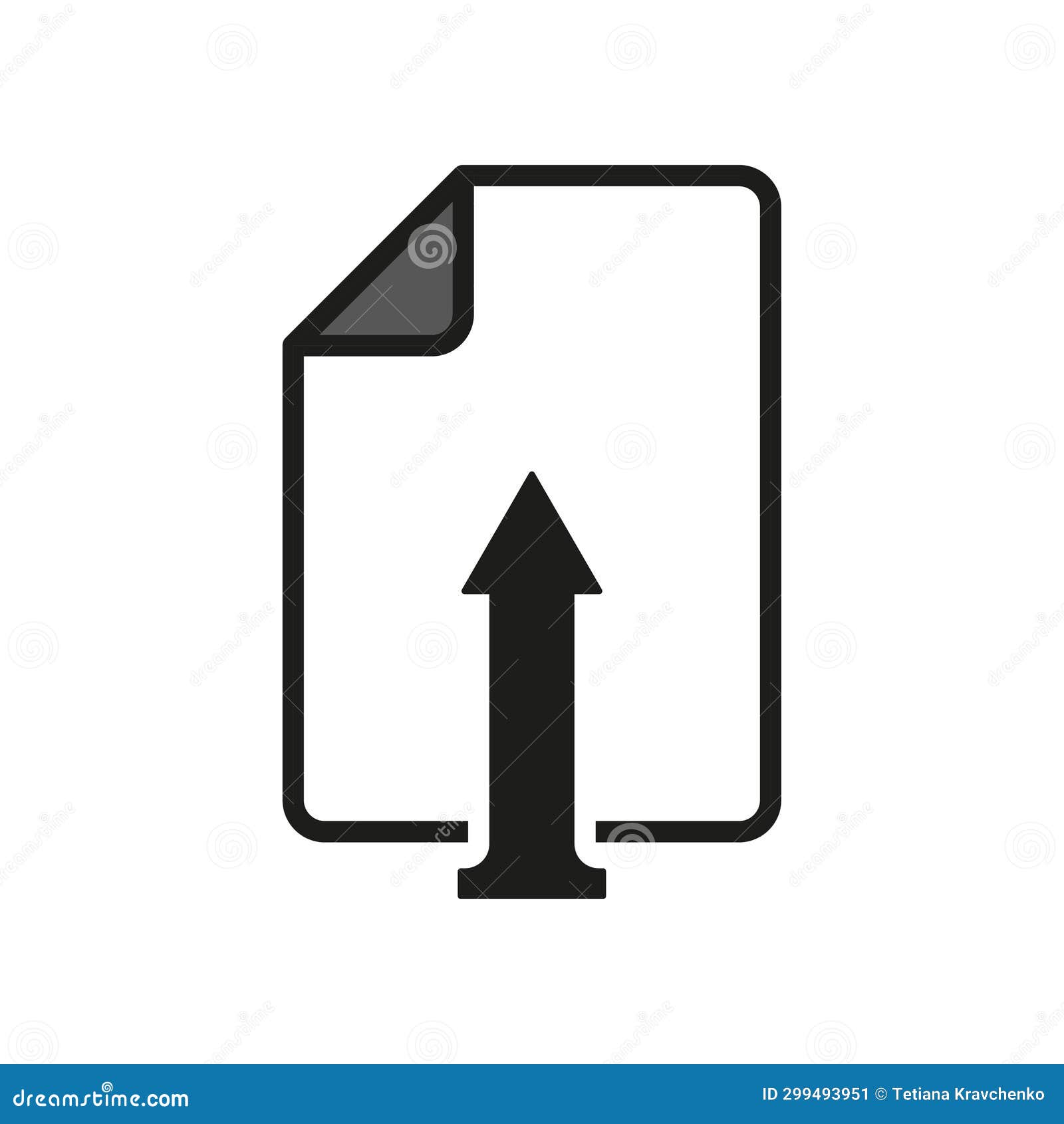 Upload File Icon. Document Report Upload Symbol. Vector Illustration ...