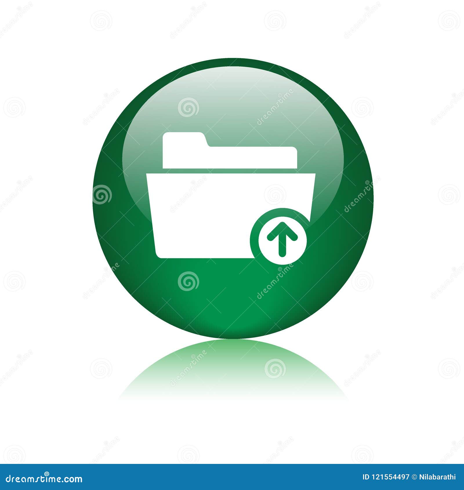 Upload Folder Icon Vector Dersign | CartoonDealer.com #132405082
