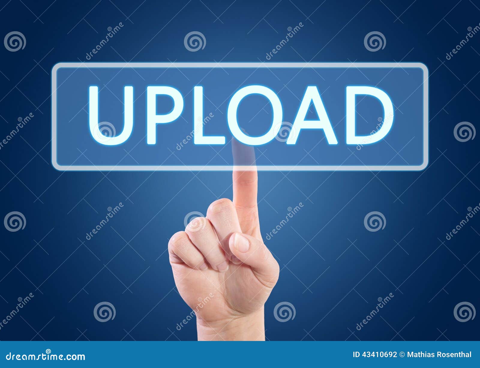 Upload stock illustration. Illustration of internet, video - 43410692