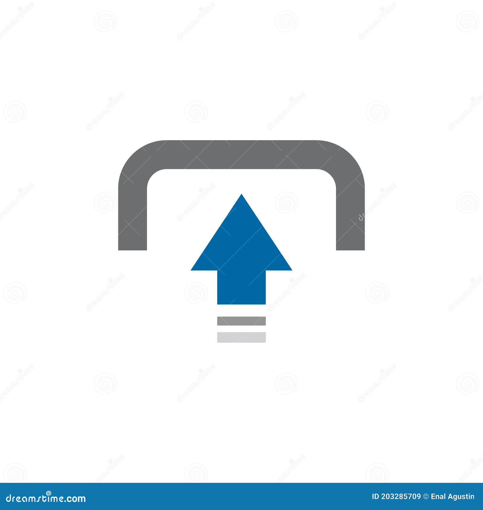 Upload Icon Logo Design Template Stock Vector - Illustration of element ...