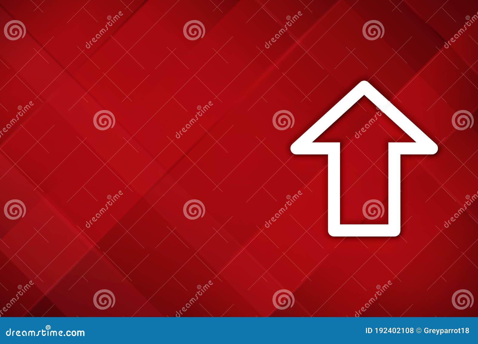 Upload Icon Modern Layout Design Abstract Red Background Illustration ...
