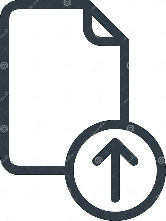 Upload Icon Symbol Vector Image Stock Vector - Illustration of ...